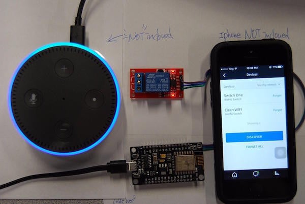 How to Control an LED or Relay With Amazon Alexa and Echo Dot | Arduino ...