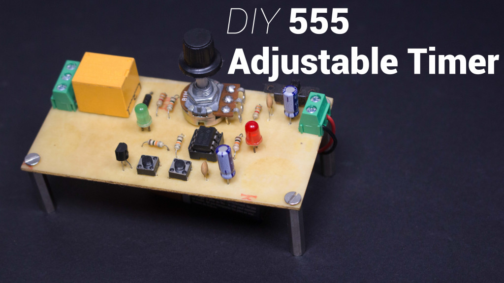 Adjustable 555 Timer Relay Switch | Monostable Multivibrator Circuit ...