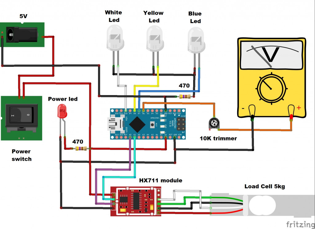 Arduino weighing machine(scale) with analog showing | Arduino | Maker Pro