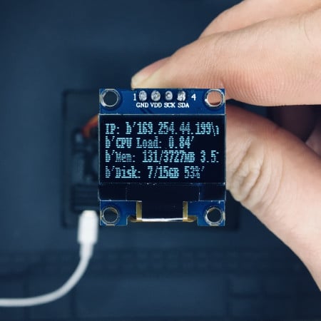 Raspberry Pi 4 Monitoring System via OLED Display Module | Raspberry Pi ...