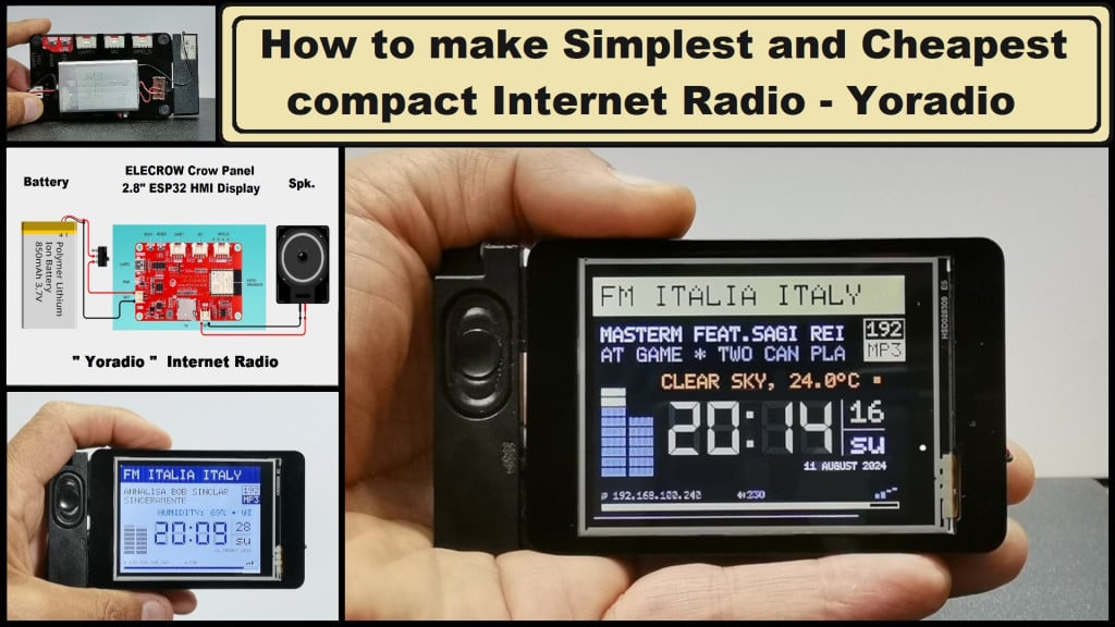 How to make Simplest and Cheapest compact Internet Radio - Yoradio ...