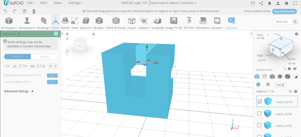 HOW TO CREATE A 3D SelfCAD LOGO USING 3D MODELLING SOFTWARE | Google ...