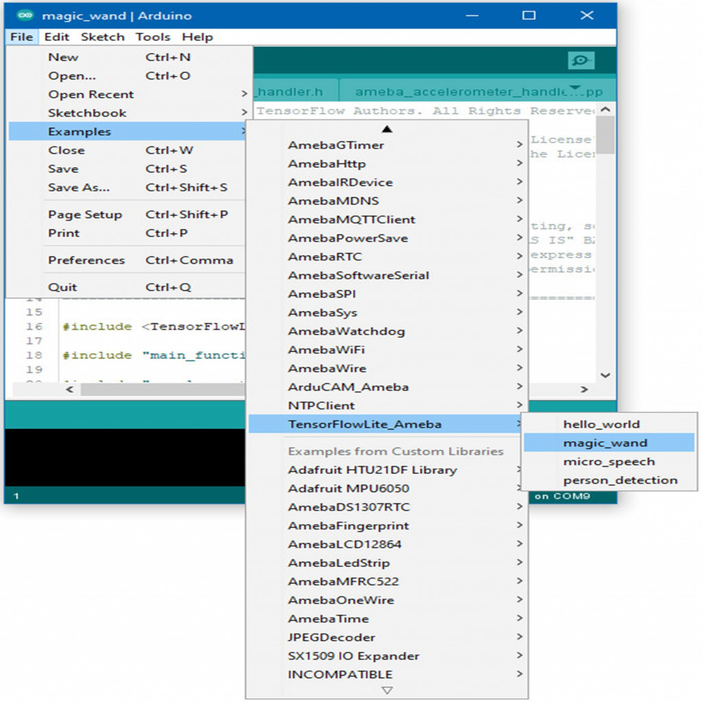 [RTL8722CSM/RTL8722DM] TensorFlow Lite - Magic Wand | Arduino | Maker Pro