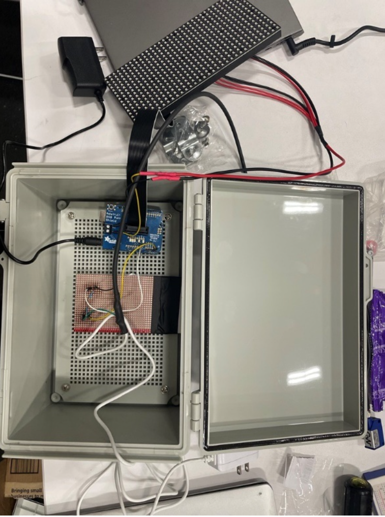 Retroreflective Sensor driven 16x32 LED Matrix Panel | Arduino | Maker Pro