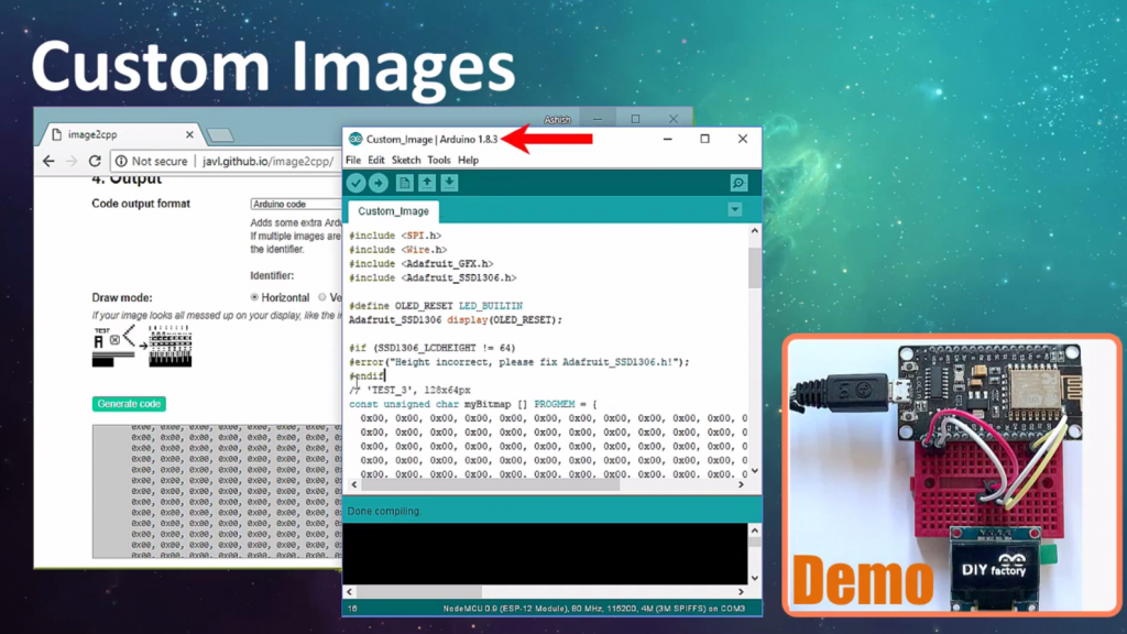 OLED I2C Display Arduino/NodeMCU Tutorial | Arduino | Maker Pro
