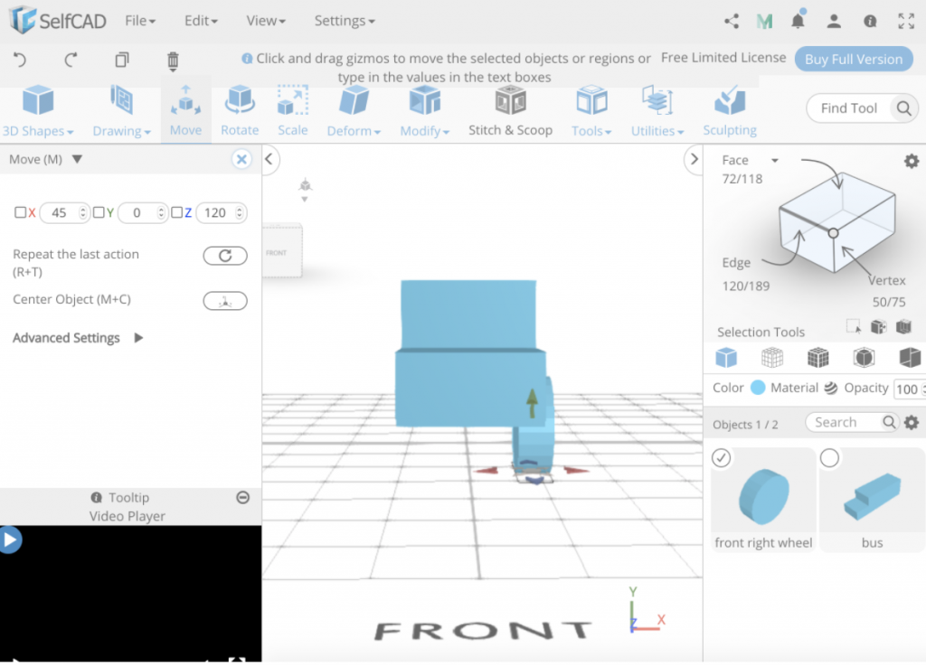 Learn SelfCAD 3D Modeling: Design a Bus | Custom | Maker Pro