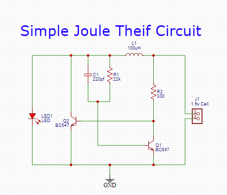 Simple Joule Thief Circuit - DIY Electronics Project | TinyCircuits ...