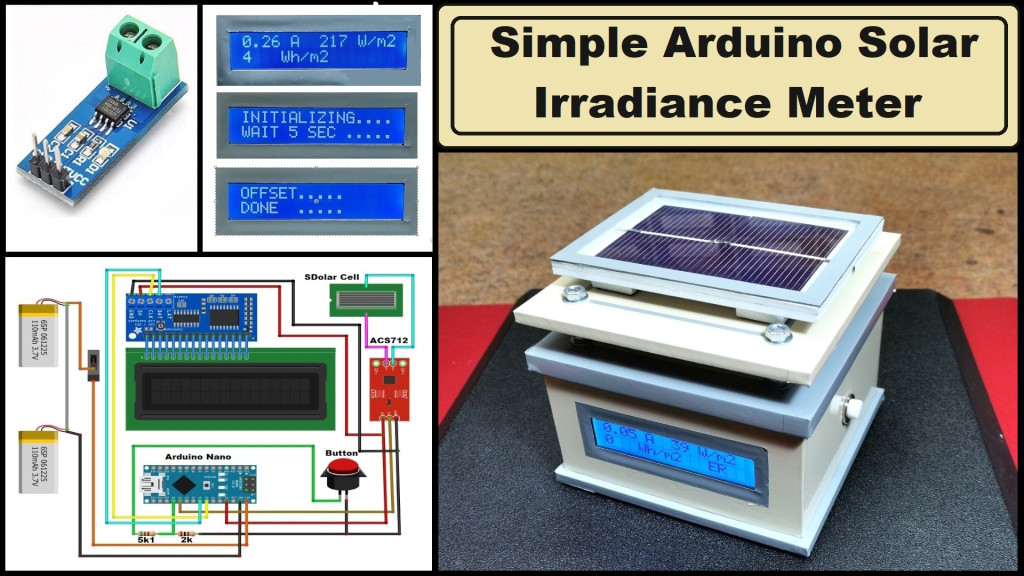 Simple Arduino Solar Radiation Meter for Solar Panels | Arduino | Maker Pro