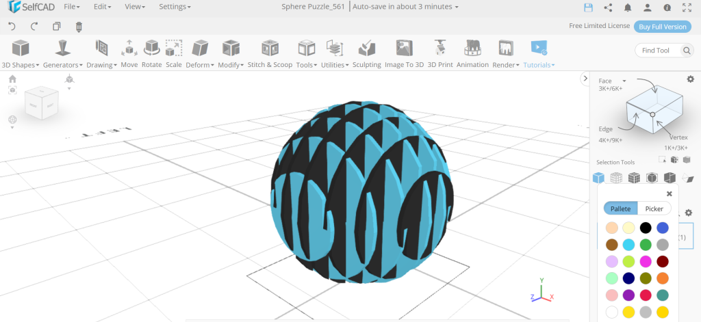 How To Create A 3d Sphere Puzzle In 3d Modelling Software Android Maker Pro