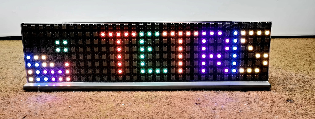 ESP2866 controlled 8x32 matrix WS2812 Leds (Awtrix project) | Arduino ...