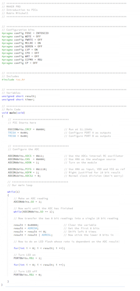 How to Get Started With PIC Microcontrollers: The ADC and Analog ...