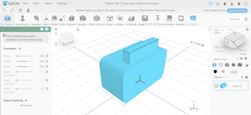 How To Create A 3d Toaster In 3d Modelling Software Android Maker Pro