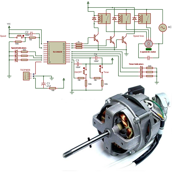 IR Decoder for Multi-Speed AC Motor | Custom | Maker Pro