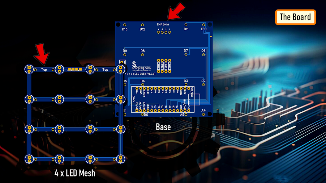 4 x 4 x 4 PCB LED Cube | Arduino | Maker Pro