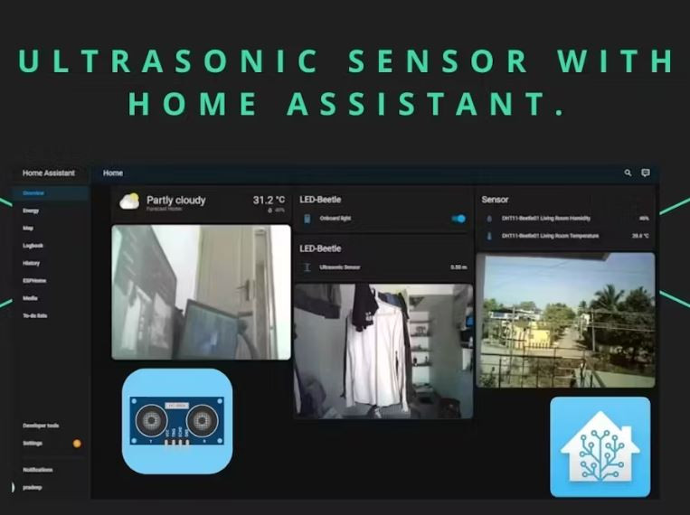 Ultrasonic Sensor with Home Assistant | ESP8266 | Maker Pro