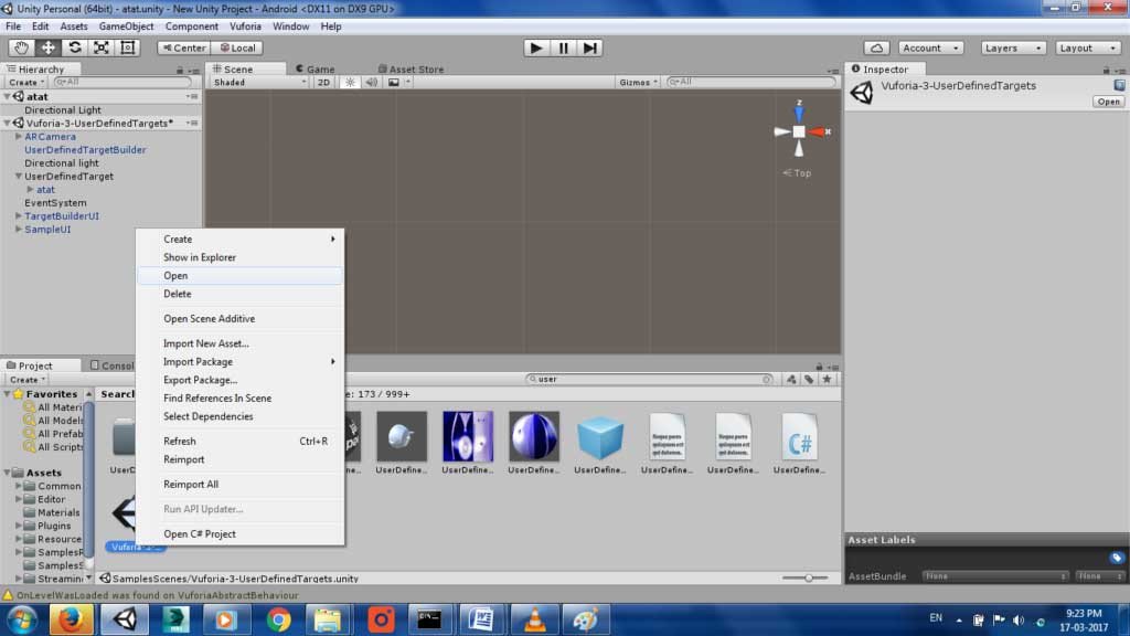 How to Set User-Defined Targets in Augmented Reality Using Vuforia ...