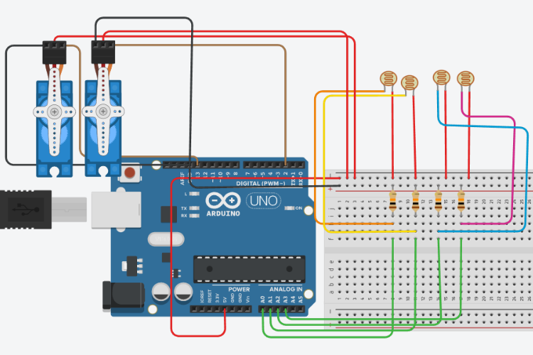 Build a Smarter Sun-Chasing Dual-Axis Solar Tracker | Arduino | Maker Pro