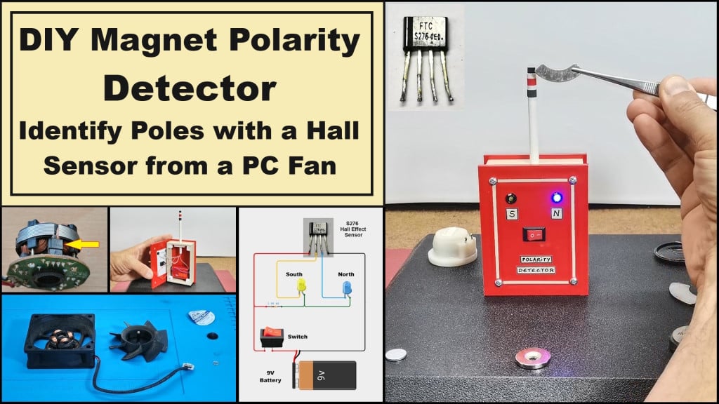 DIY Magnet Polarity Detector - How to Identify Poles with a Hall Sensor ...