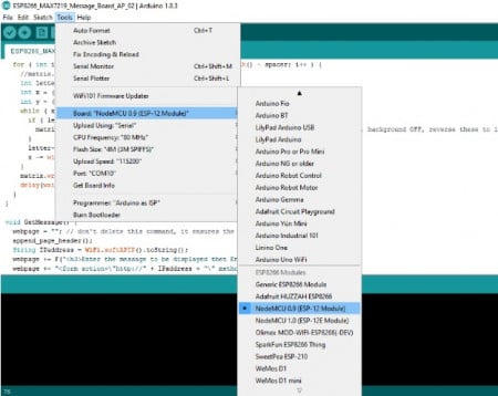 How to Build an LED Matrix Display With a NodeMCU ESP8266 | ESP8266 ...