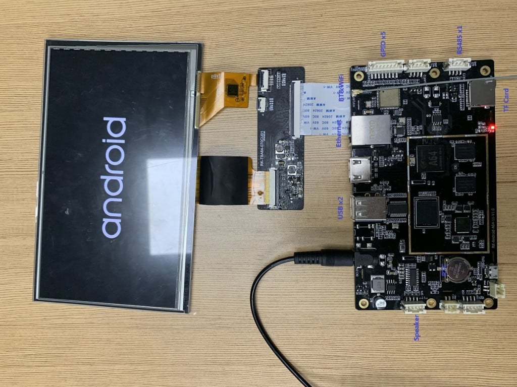 Using RK070CU01 TFT Display with A64 Board | Android | Maker Pro