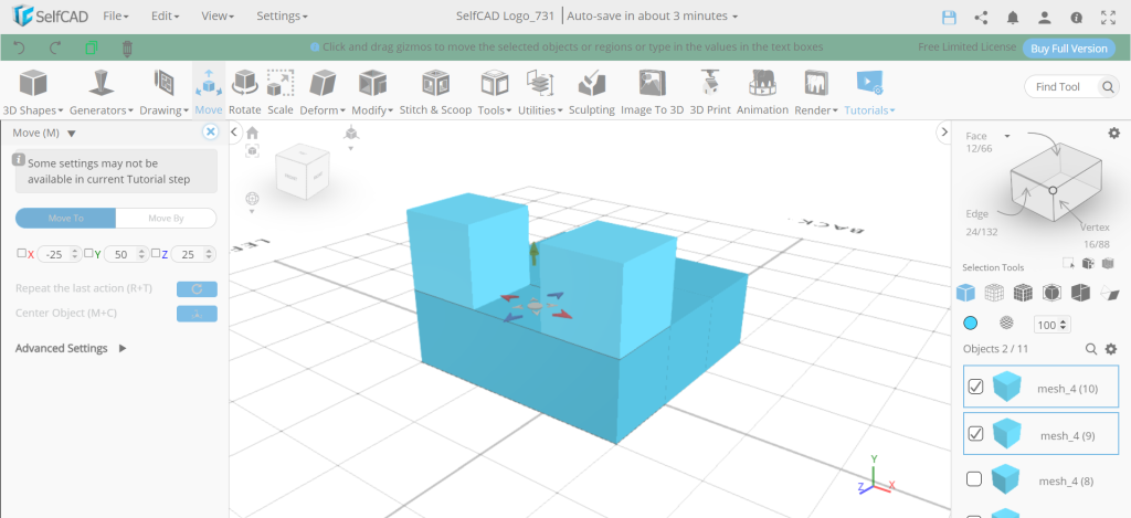 HOW TO CREATE A 3D SelfCAD LOGO USING 3D MODELLING SOFTWARE | Google ...