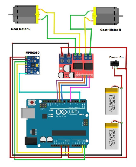 Arduino Two Weel Self Balancing Robot Arduino Maker Pro